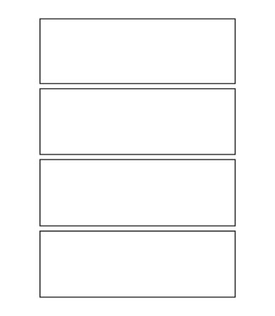 4コマ漫画用無料テンプレート素材（ダウンロード・自由使用OK）5種サイズ別全20パターン | マンガモノには福がある
